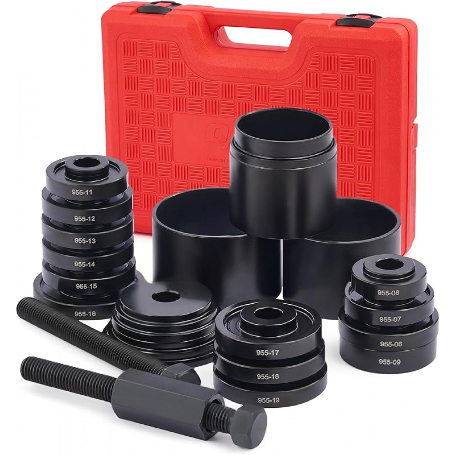 Tech Wheel Bearing Press Kit for Front Wheel Drive Bearing Removal & Installation, 24pc Wheel ...
