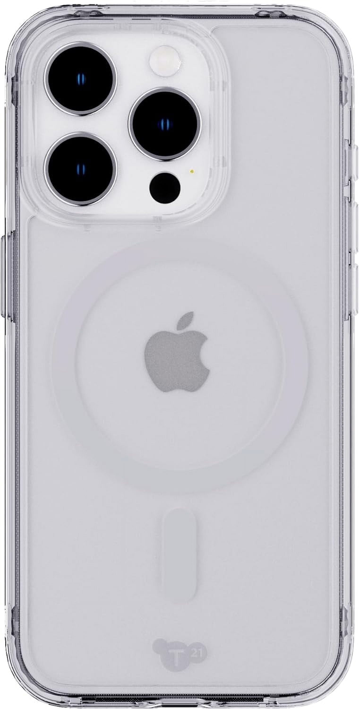 Tech21 Evo Clear Case for iPhone 15 Pro, MagSafe Compatible, Clear ...