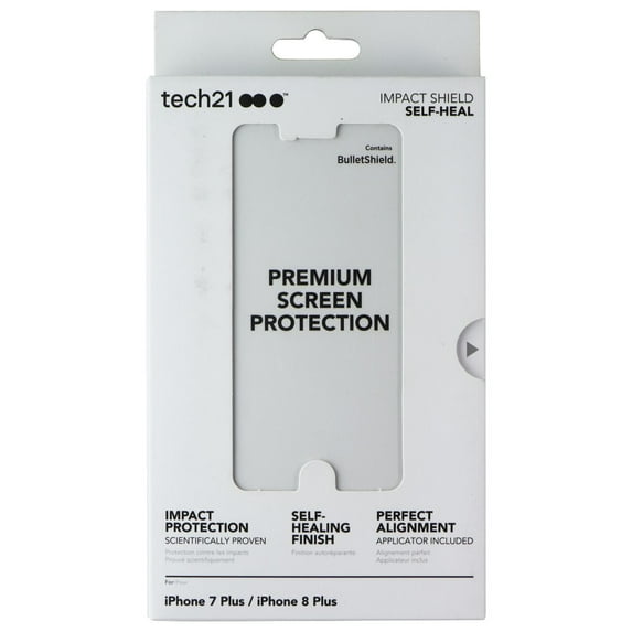 Tech21 Impact Shield Screen Protector for Apple iPhone 8 Plus/7 Plus ...