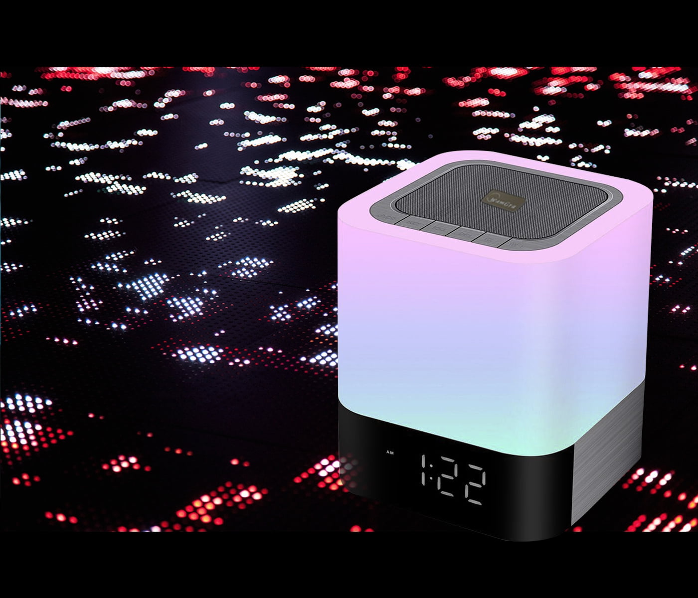 TechComm DY28 Bluetooth Speaker with Touch-activated LED Lamp and FM ...