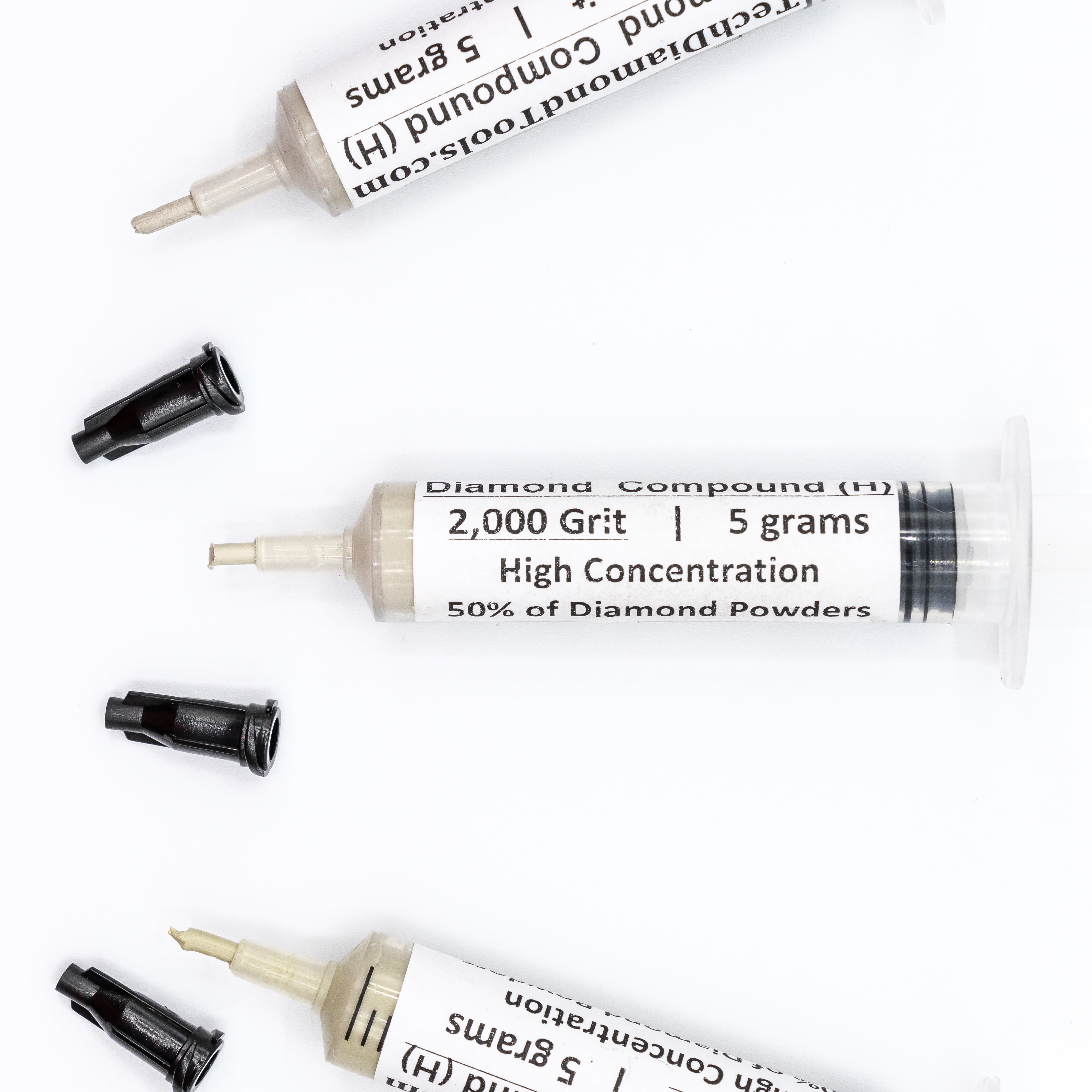 TechDiamondTools Diamond Lapping Paste Set of 3 Syringes X 5 Grams (H ...