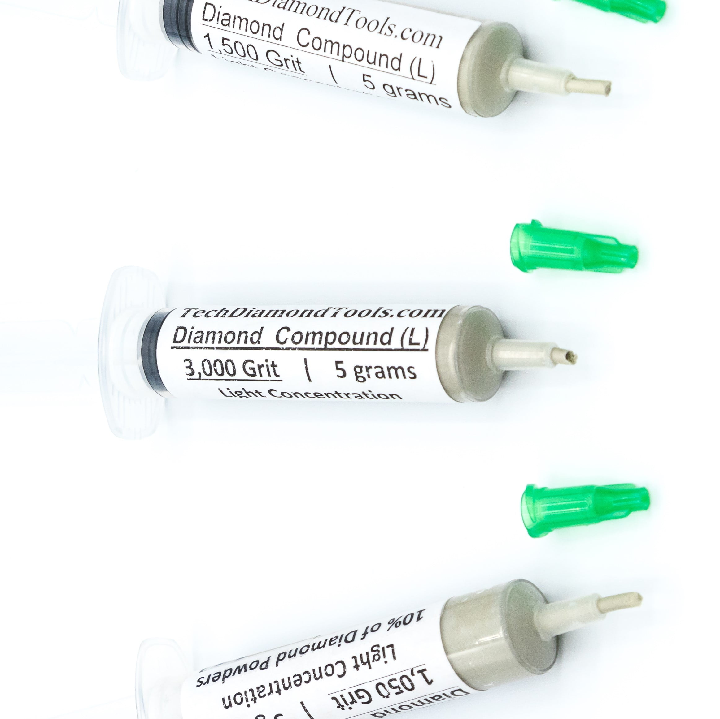 TechDiamondTools Diamond Lapping Paste Set of 3 Syringes X 5 Grams (L ...