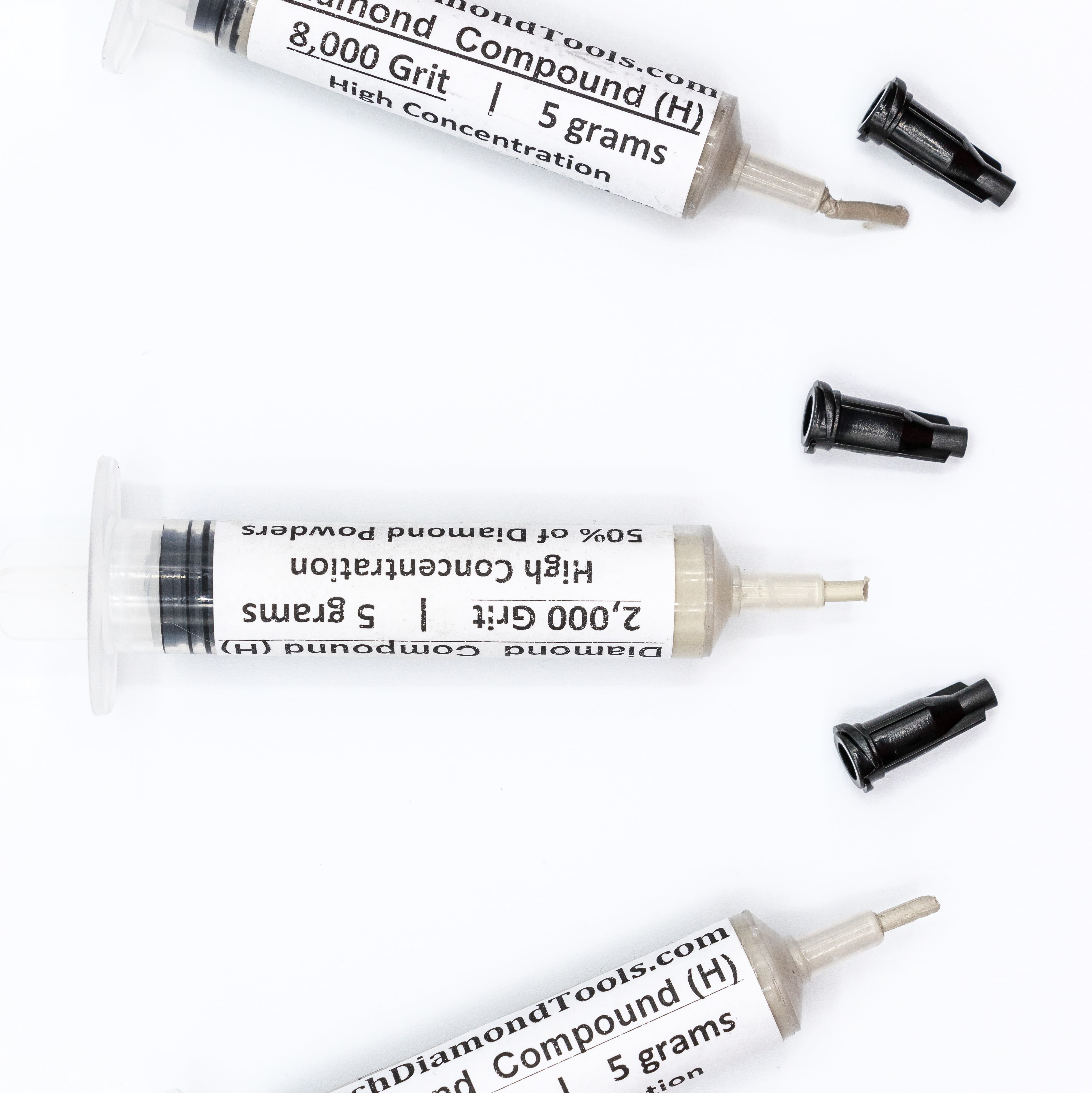 TechDiamondTools Diamond Polish Paste Set of 3 Syringes X 5 Grams (H ...