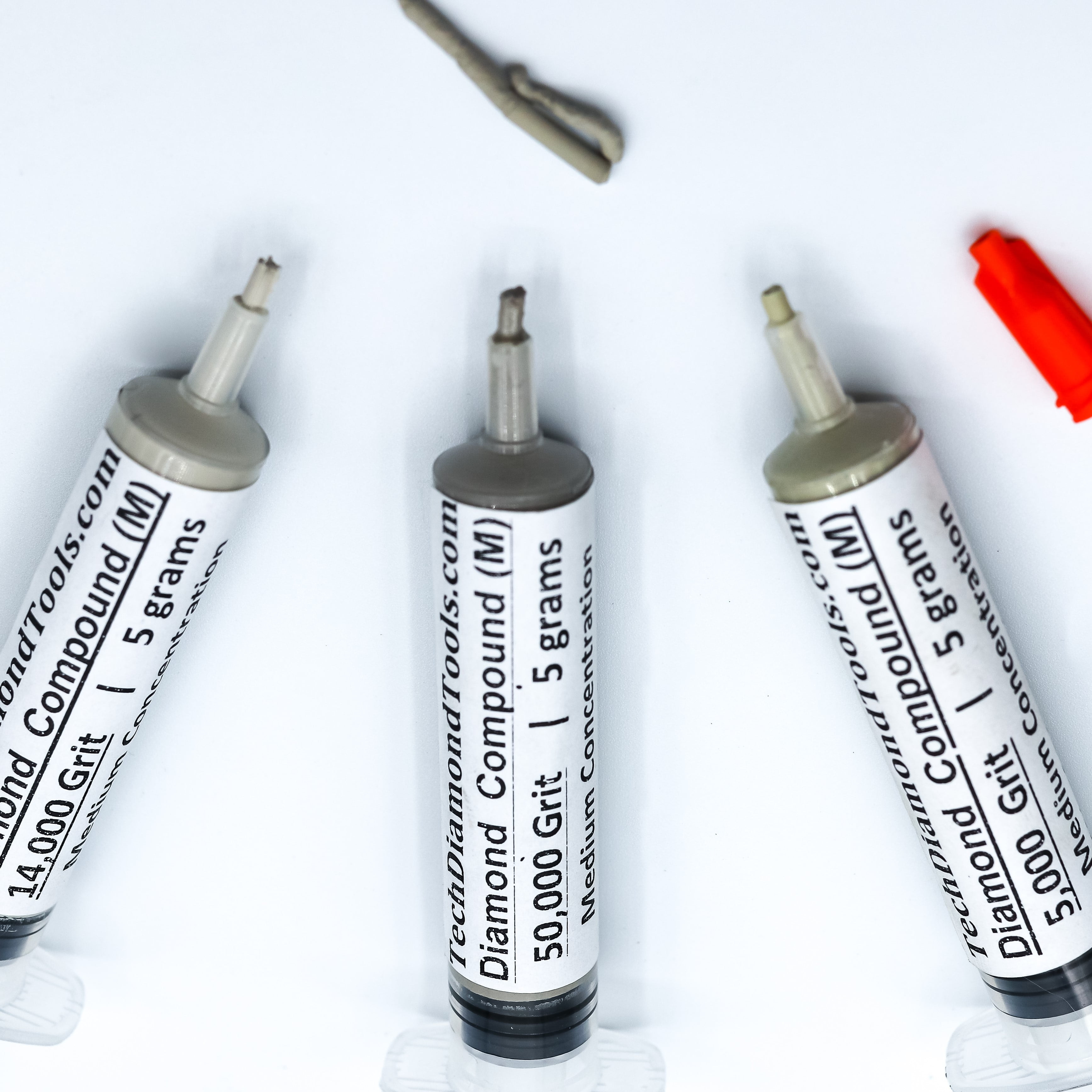 TechDiamondTools Diamond Polish Paste Set of 3 Syringes X 5 Grams (M ...