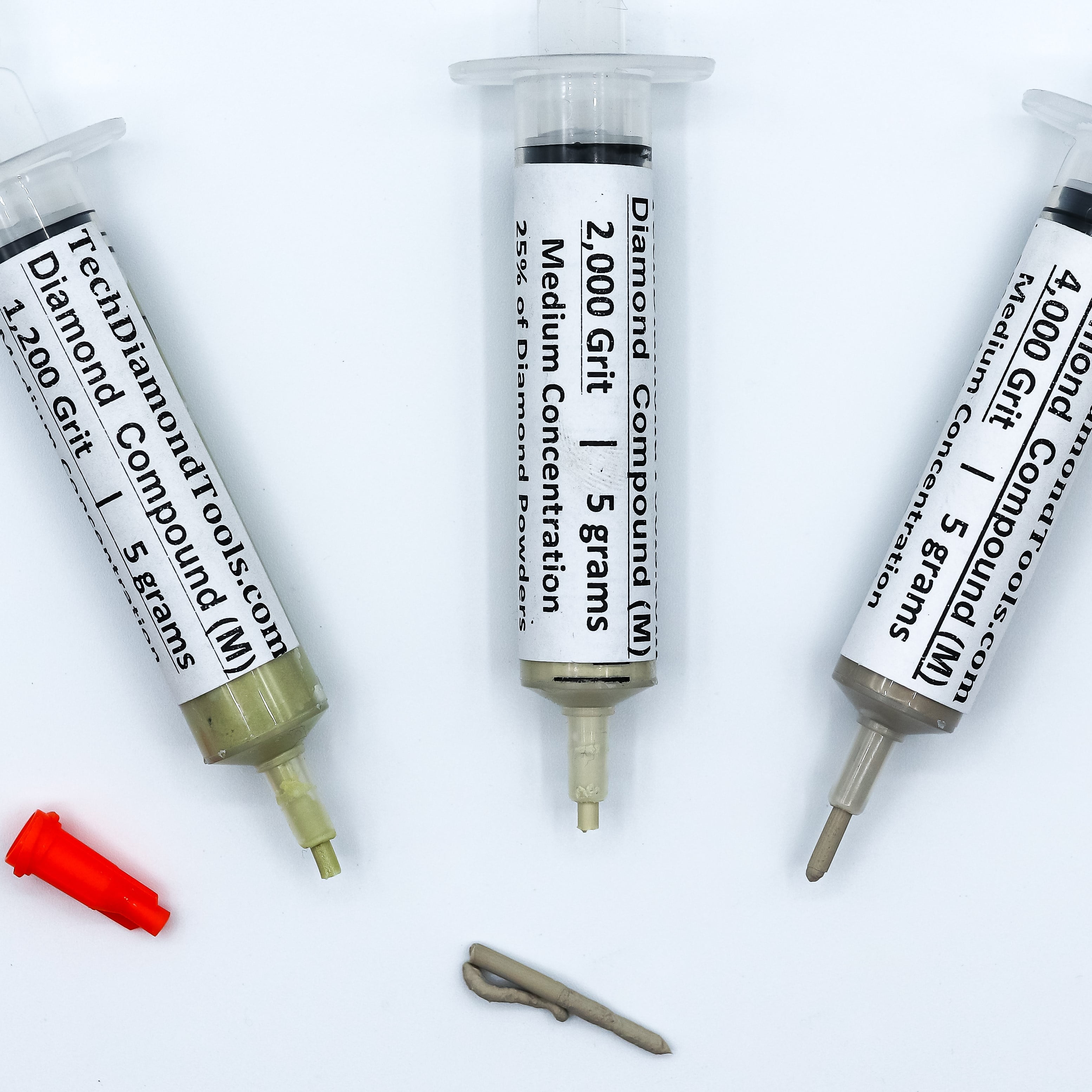 TechDiamondTools Diamond Polishi Paste Set of 3 Syringes X 5 Grams (M ...