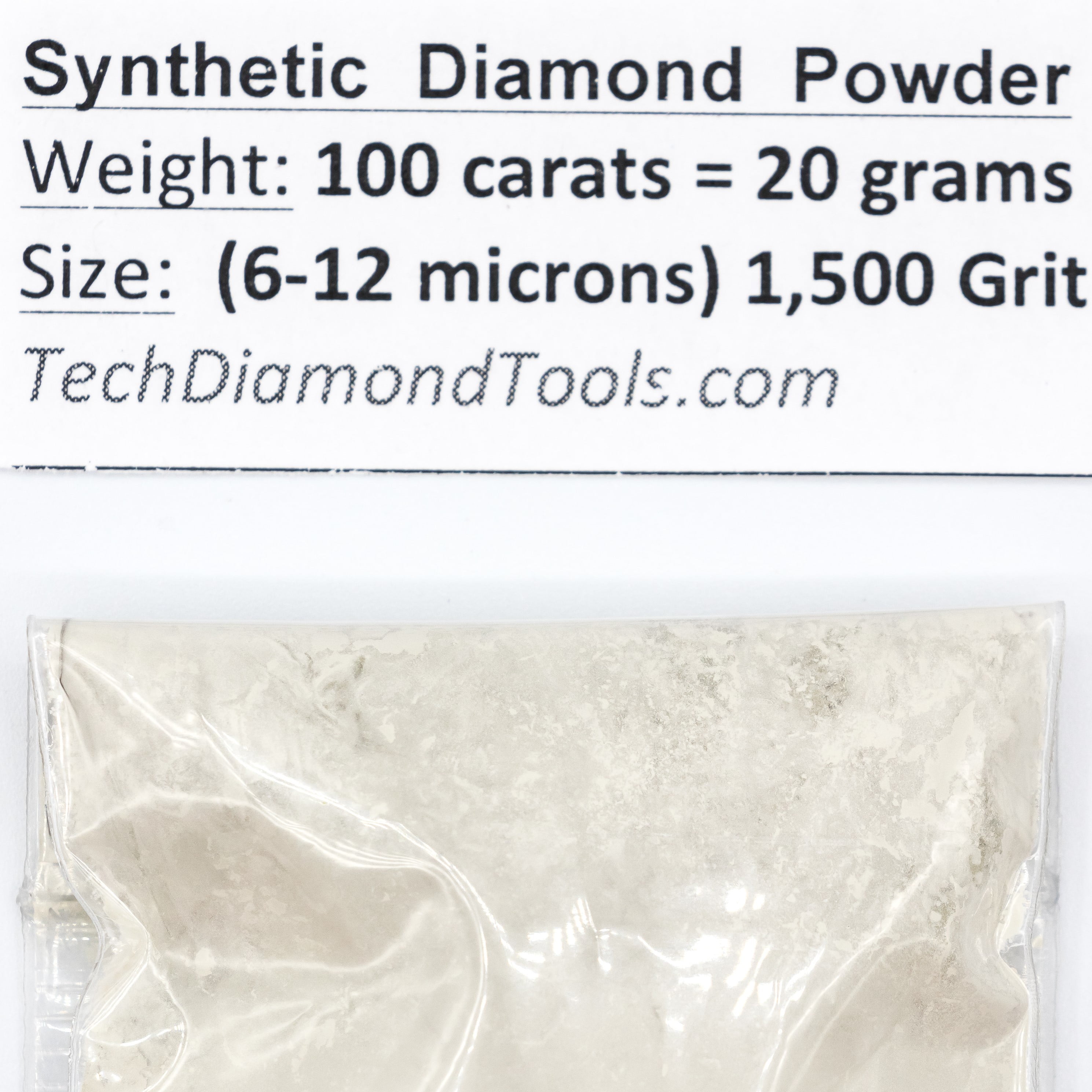 TechDiamondTools Diamond Powder 1.500 Grit 6-12 Microns -100ct = 20 ...