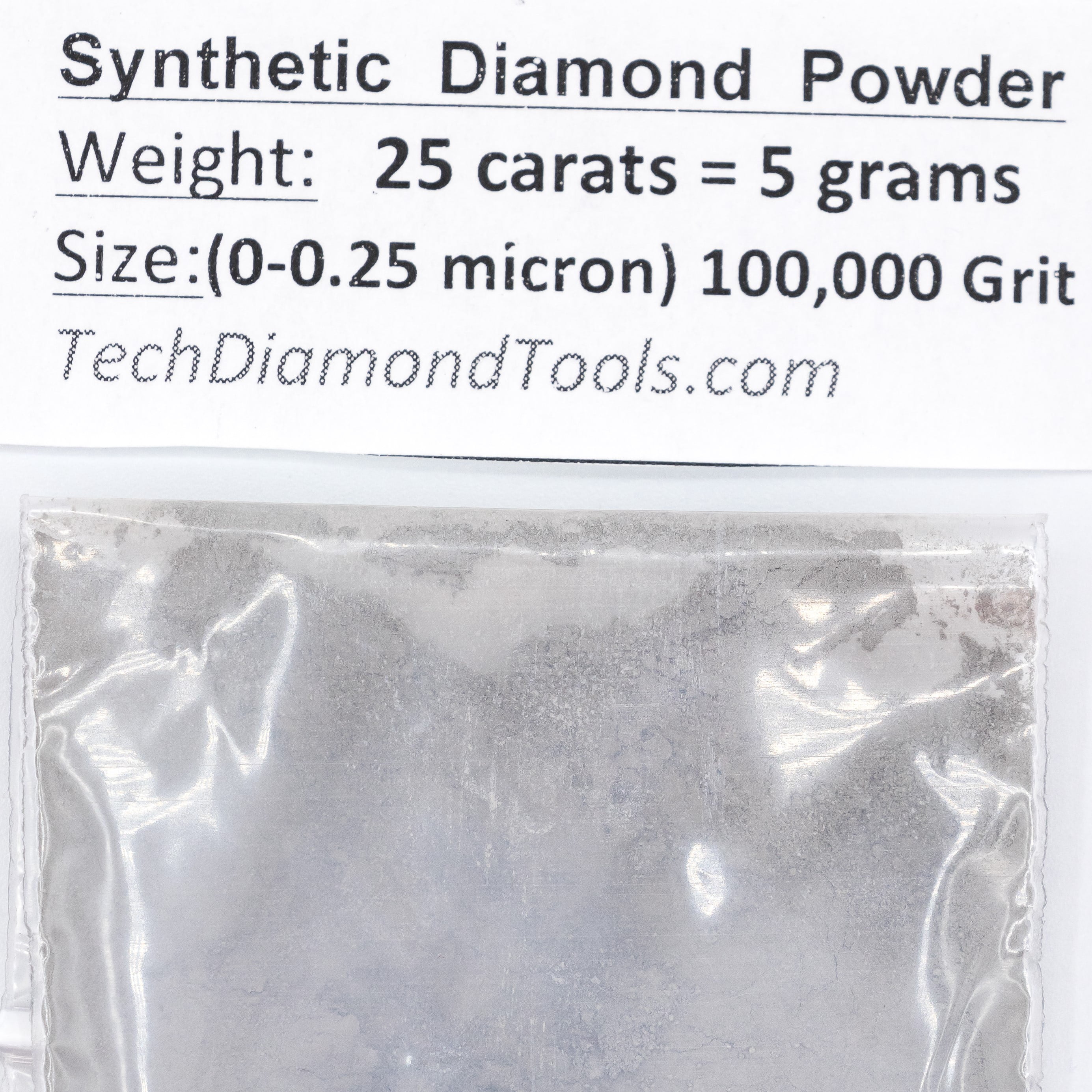TechDiamondTools Diamond Powder 100,000 Grit - 0-0.25 Microns - 25 ...