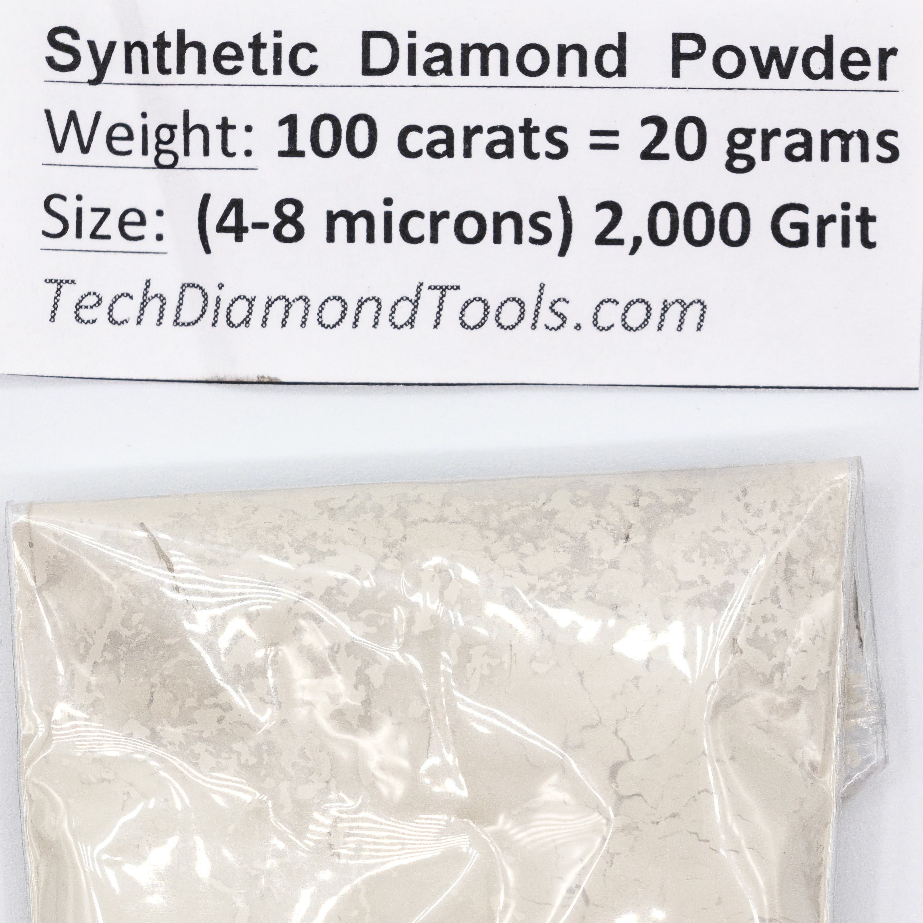 TechDiamondTools Diamond Powder 2.000 Grit 4-8 Microns -100cts,= 20 ...