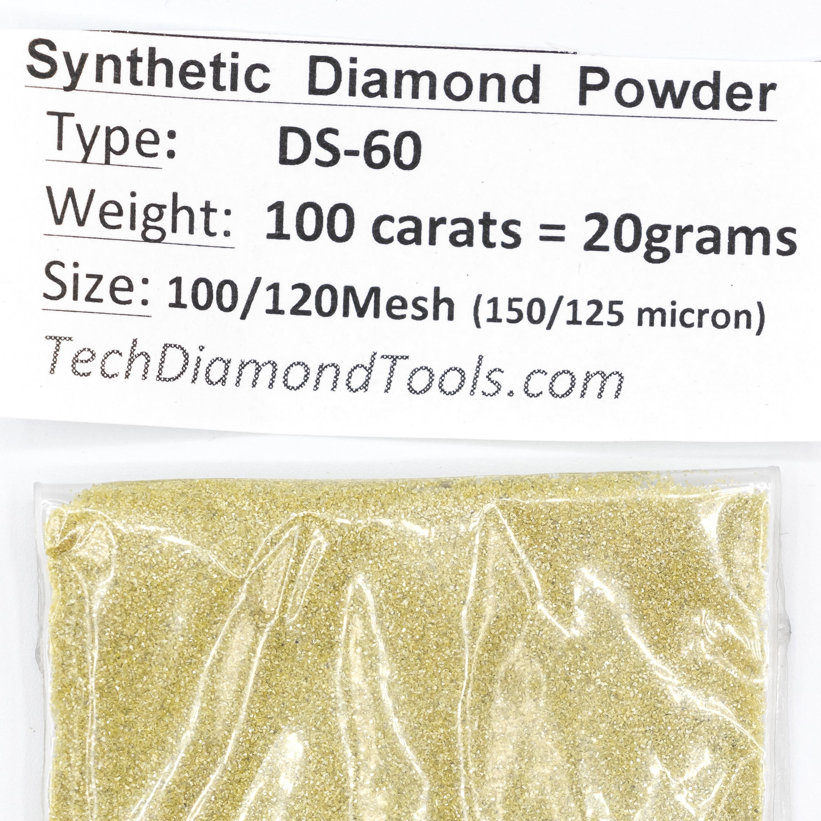 TechDiamondTools Diamond Powder 270/230 mesh 20 Grams = 100 carats ...