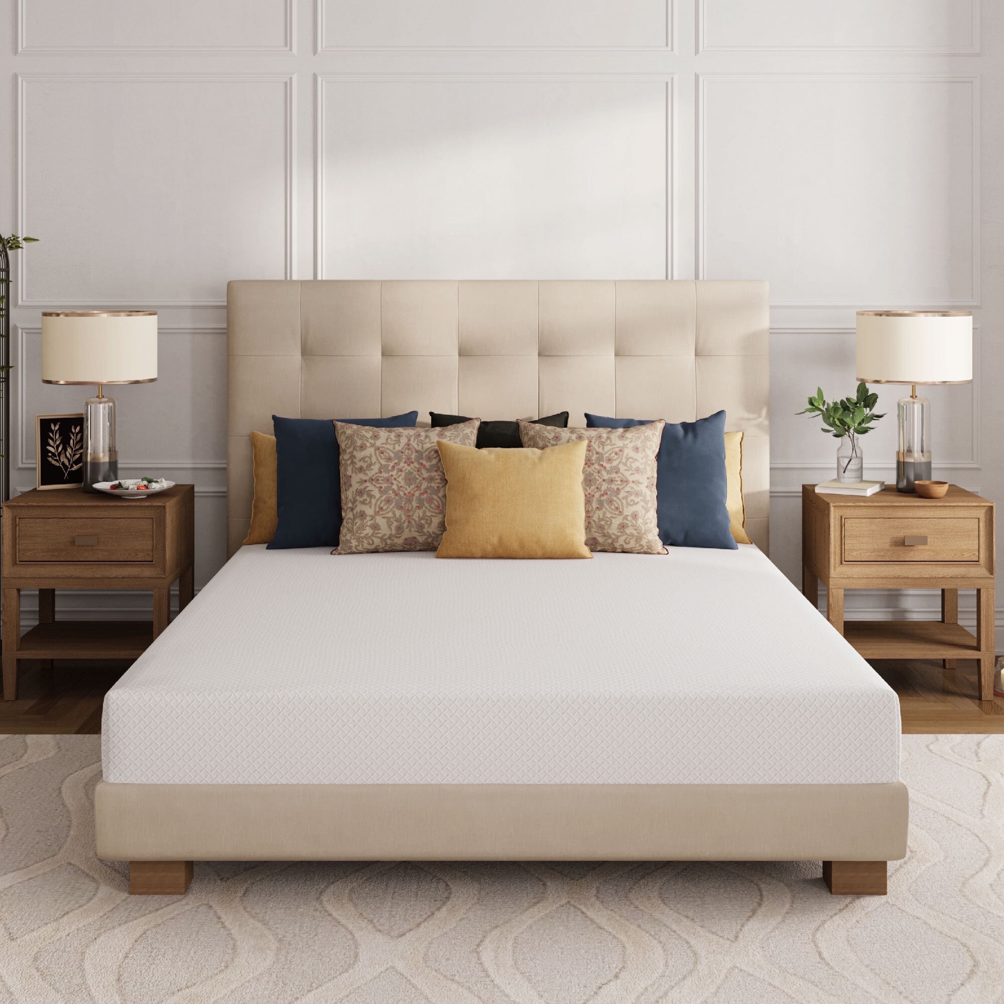 Queen Memory Foam Mattress,TechFoma 12 Inch Medium Mattress - with ...