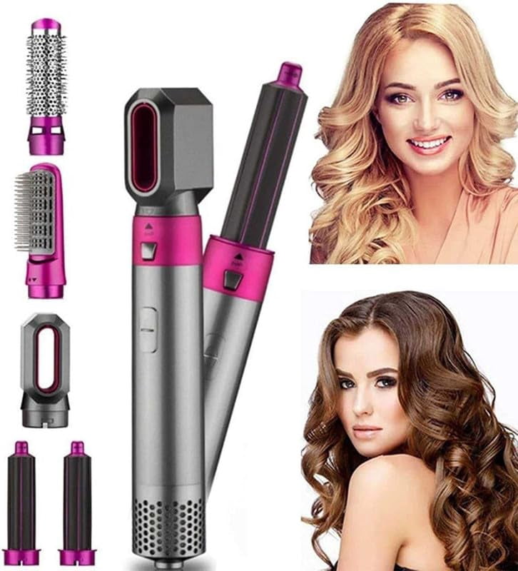 TechKing DEAL WITH 15 YEARS WARRANTY 5 in 1 Hot Air Styler Hair Dryer ...