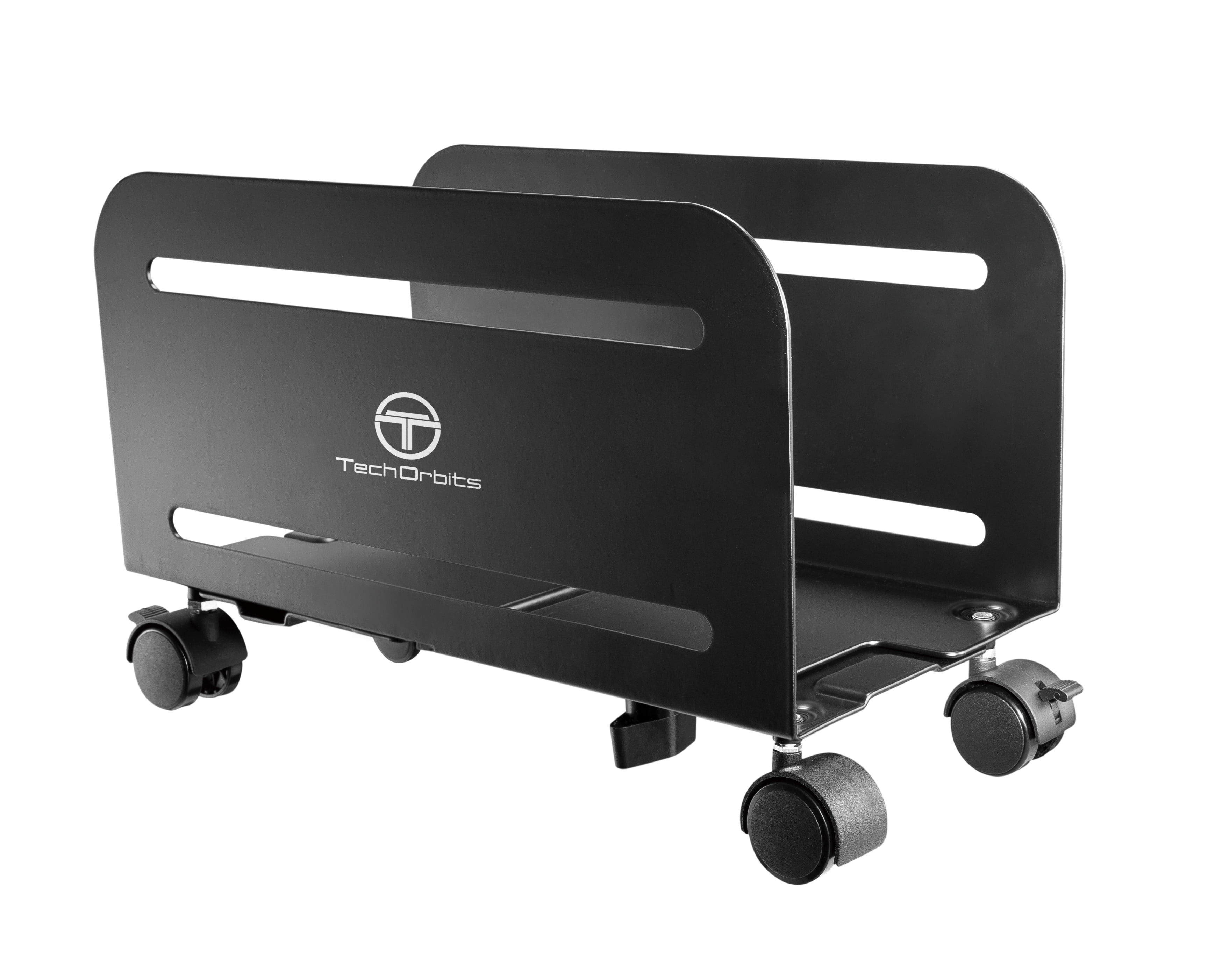TechOrbits Computer Tower Stand - Mobile PC Stand - Adjustable Desktop ...