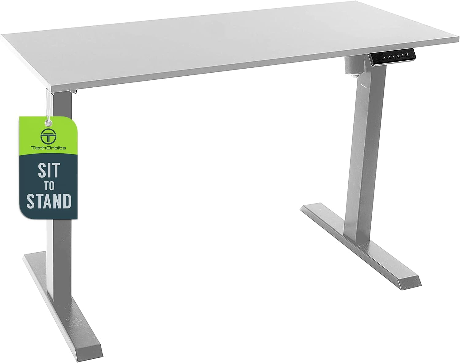 TechOrbits Electric Standing Desk Frame with 47 x 24 Tabletop ...