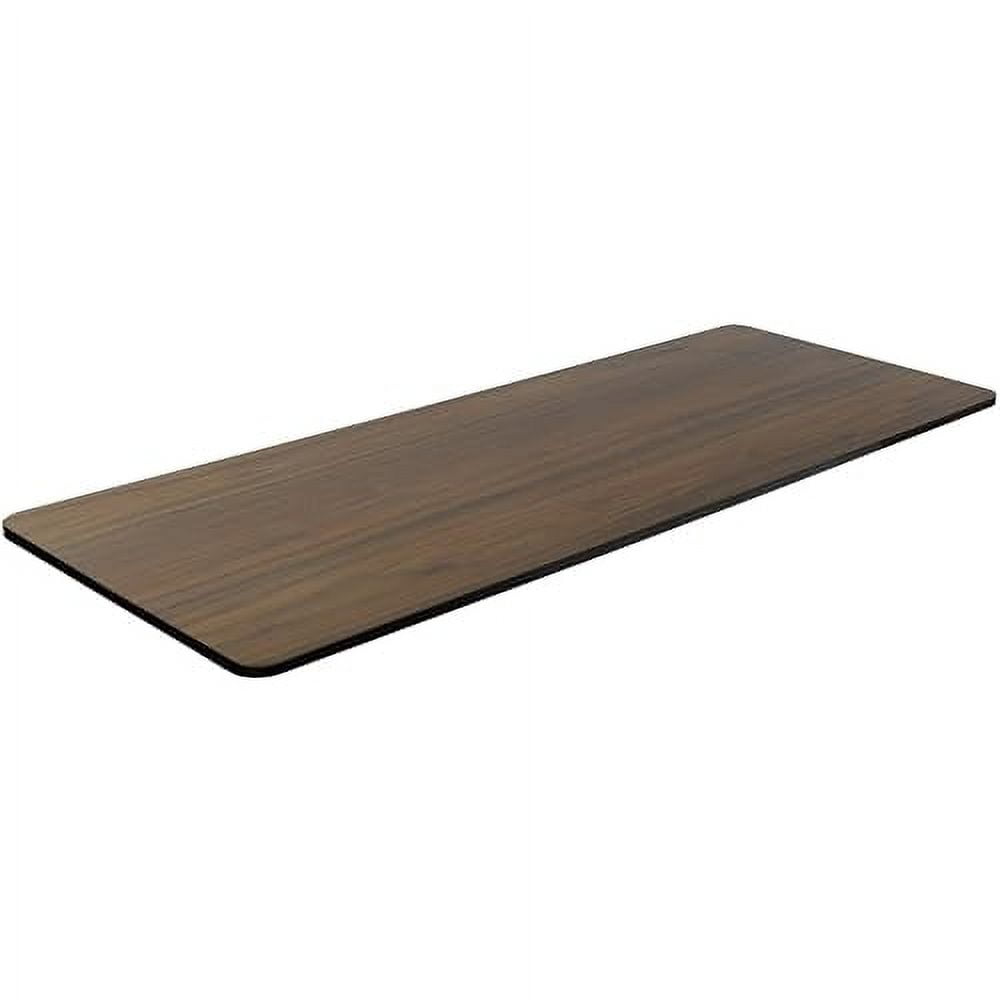 TechOrbits Electric Standing MDF Table Top 60 Inch - Dark Wood ...