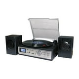 TechPlay Black 3-Speed Turntable and Cassette player W/SD, USB and MMC ...