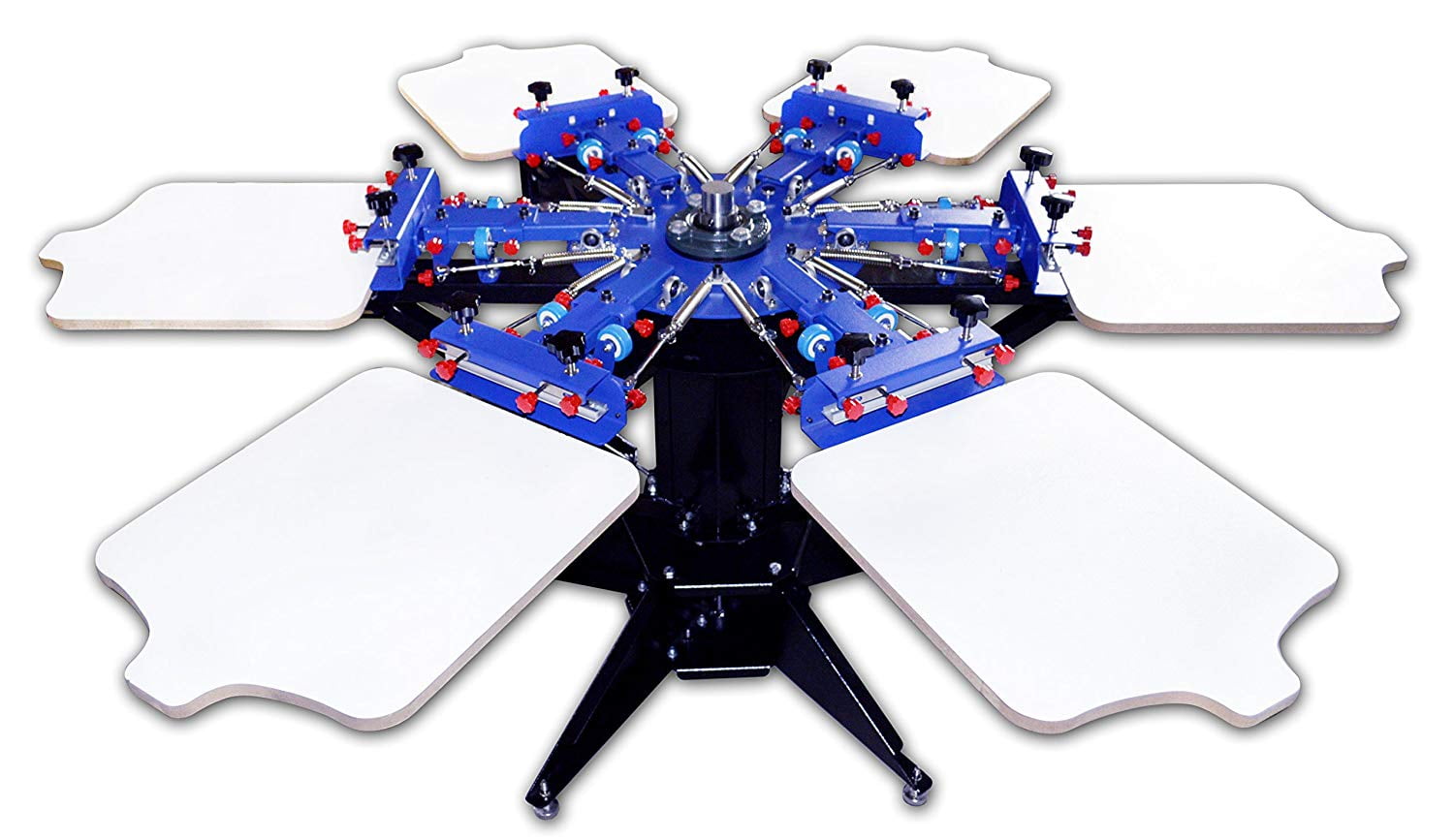 TechTongda 6 Color 6 Station Accurate Adjustable Press T-shirt DIY ...