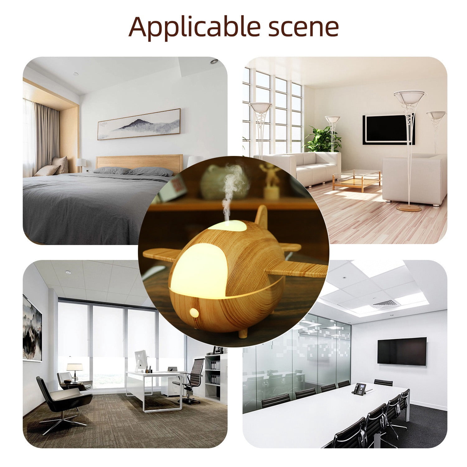 TechToyHub Airplane Humidifier and Essential Oil Diffuser,300ml Cool ...