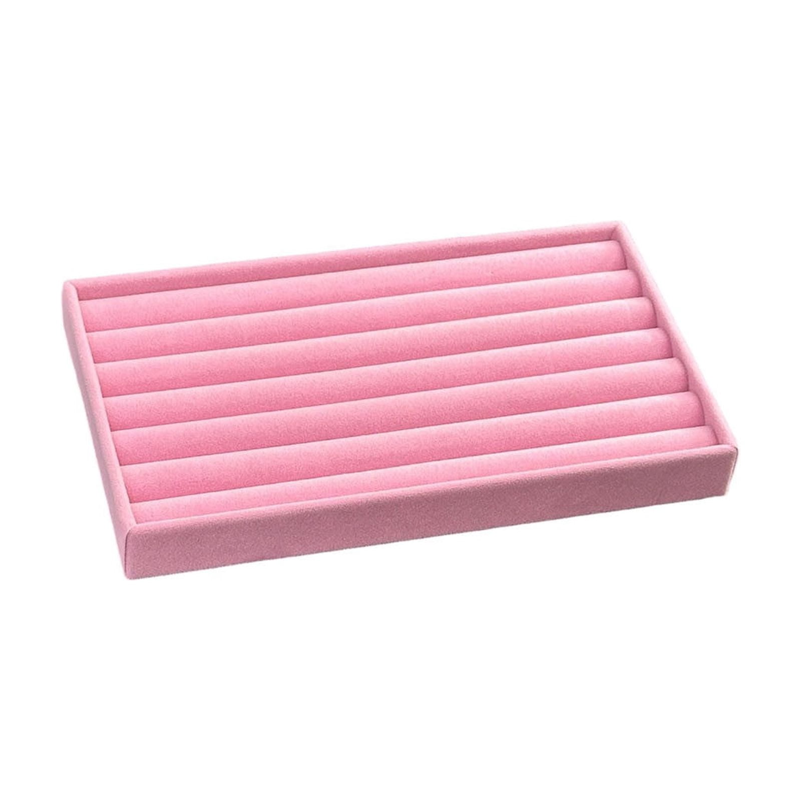 TechToyHub Rose Velvet Jewelry Tray, Stackable Drawer Organizer for ...