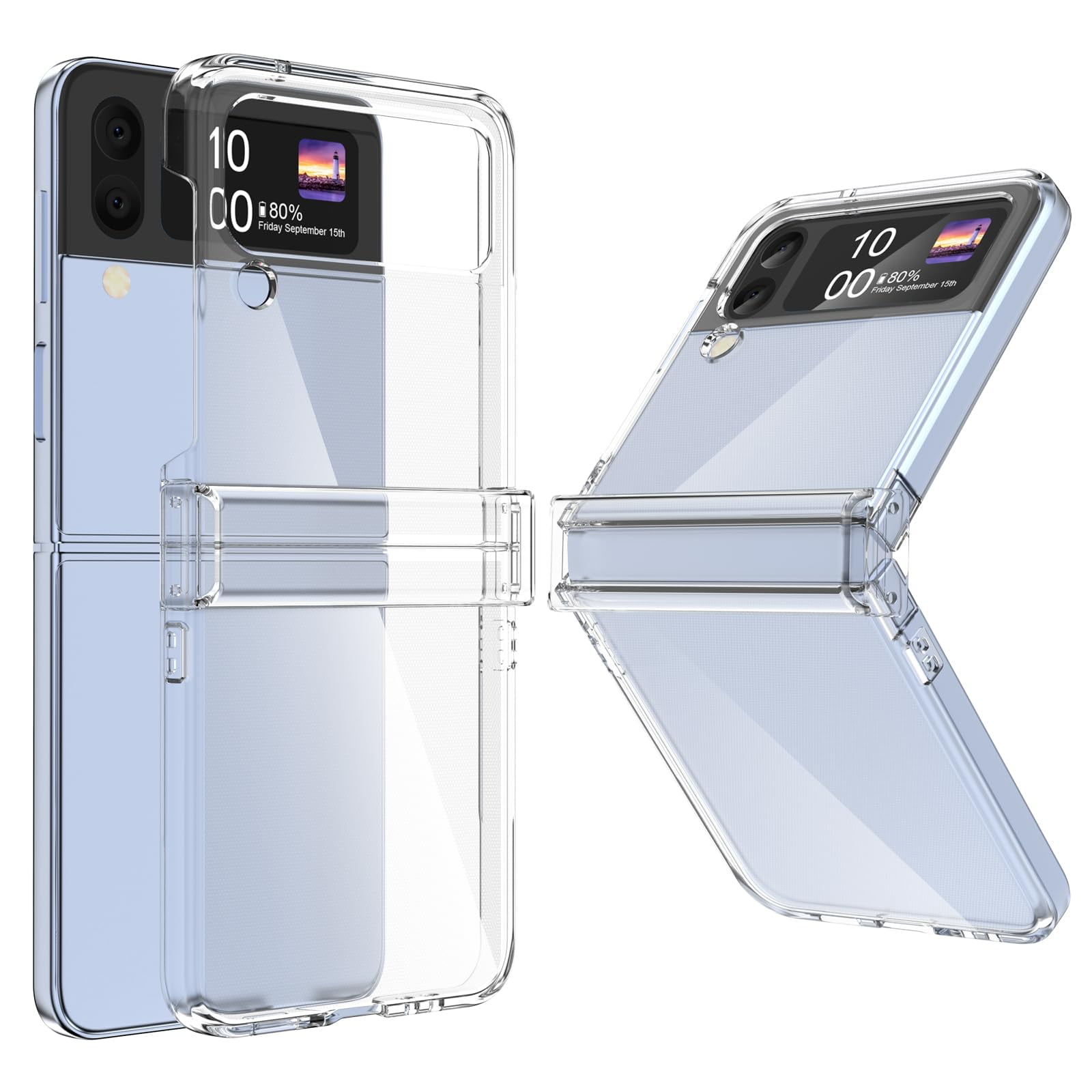 TechTrendz Shockproof Slim Hard PC Hinge Protection Clear Transparent ...