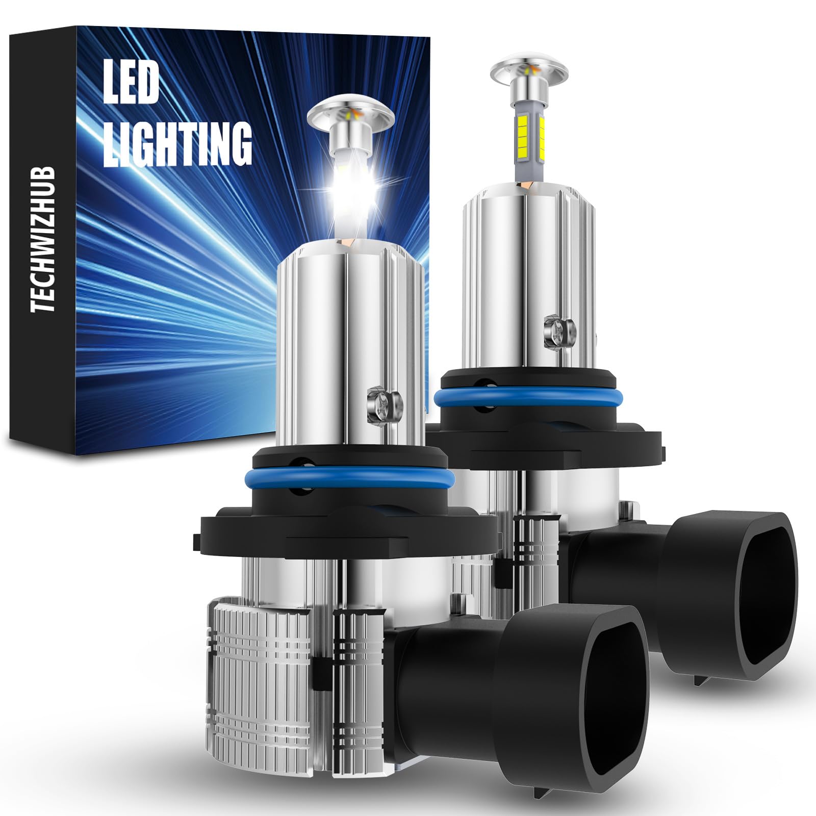 TechWizHub 9005/HB3 Fog Bulbs, Upgrad 800% Bright 30000LM 6500K Cool ...