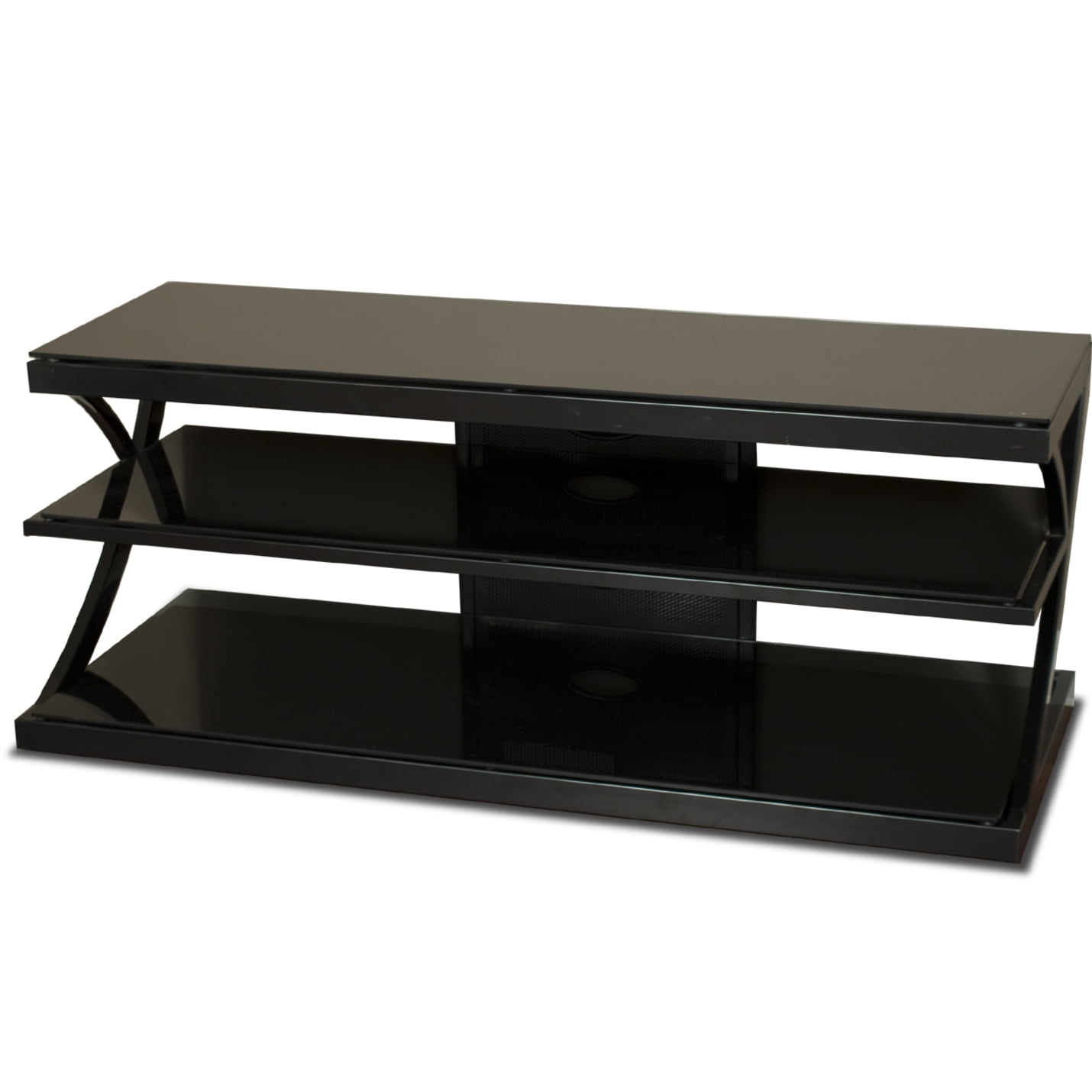 Tech Craft 48" Flat Panel Television Stand in Black - Walmart.com