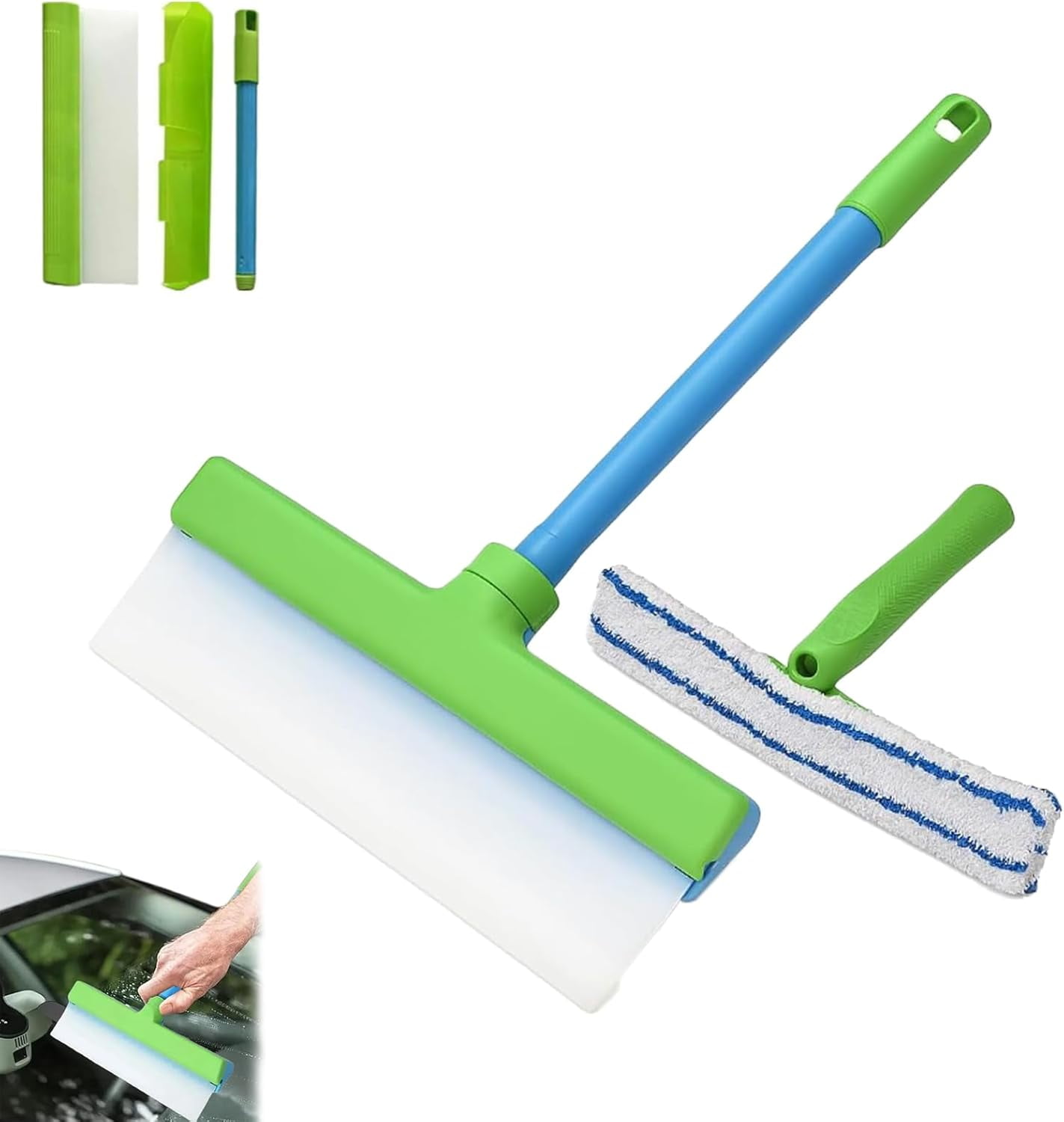 Techeaks Recyclable Silicone Window Squeegee Kit, Homwell/Aquaswipe ...