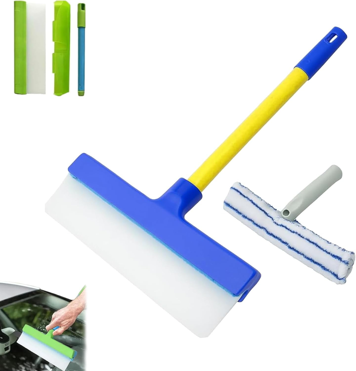 Techeaks Recyclable Silicone Window Squeegee Kit, Homwell/Aquaswipe ...