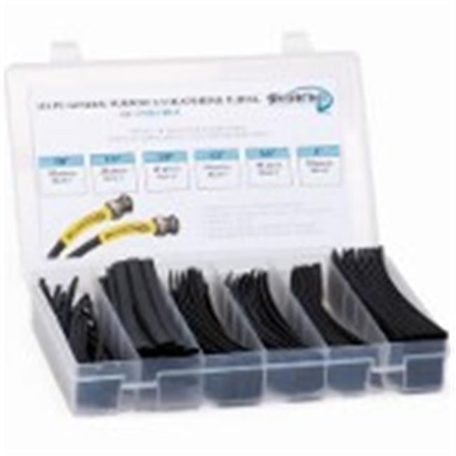 Techflex 6 in. Shrinkflex Heat Shrink Tubing Kit - Black - 110 Piece - Walmart.com