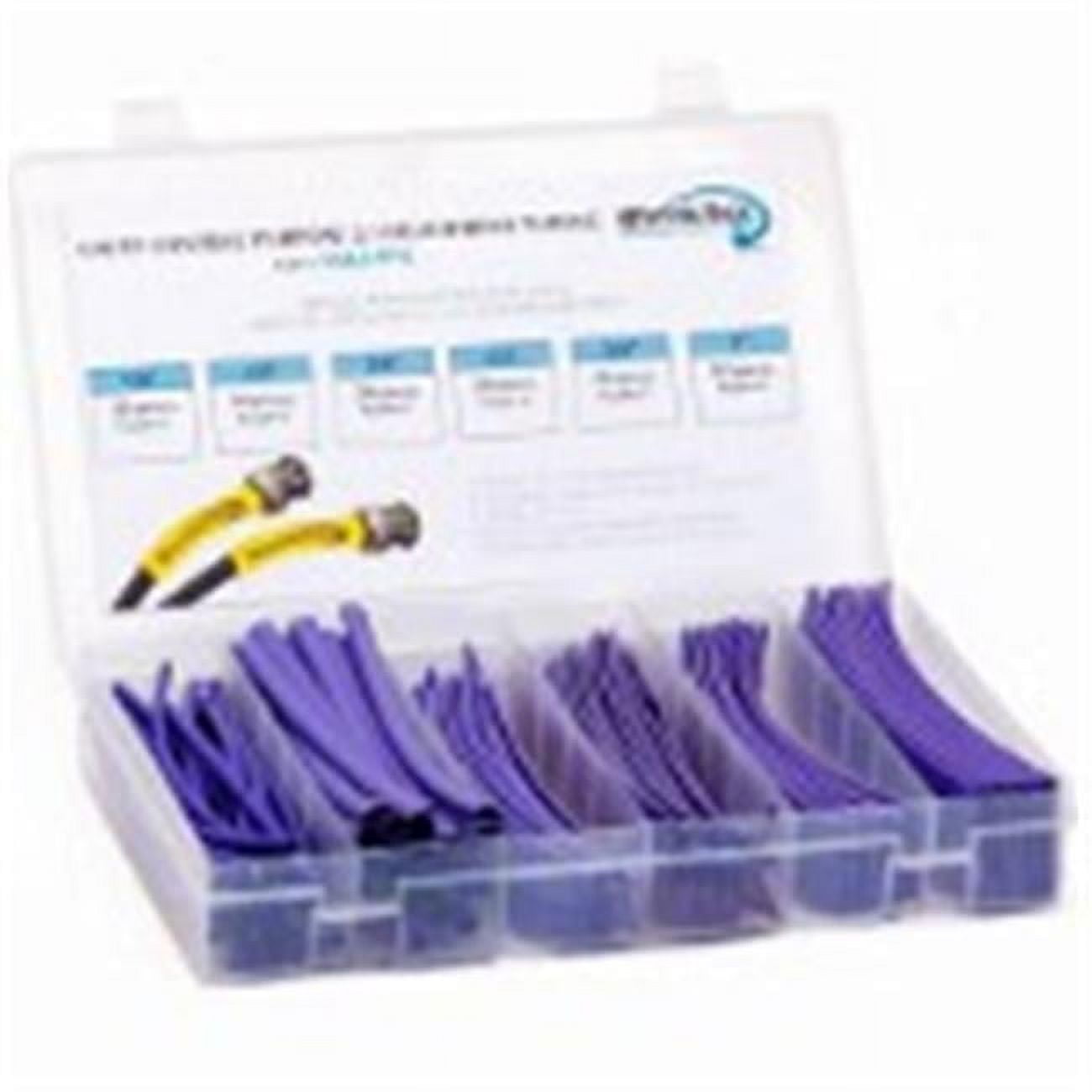 Techflex 6 in. Shrinkflex Heat Shrink Tubing Kit, 2 - 1 Shrink, Purple - 110 Piece - Walmart.com