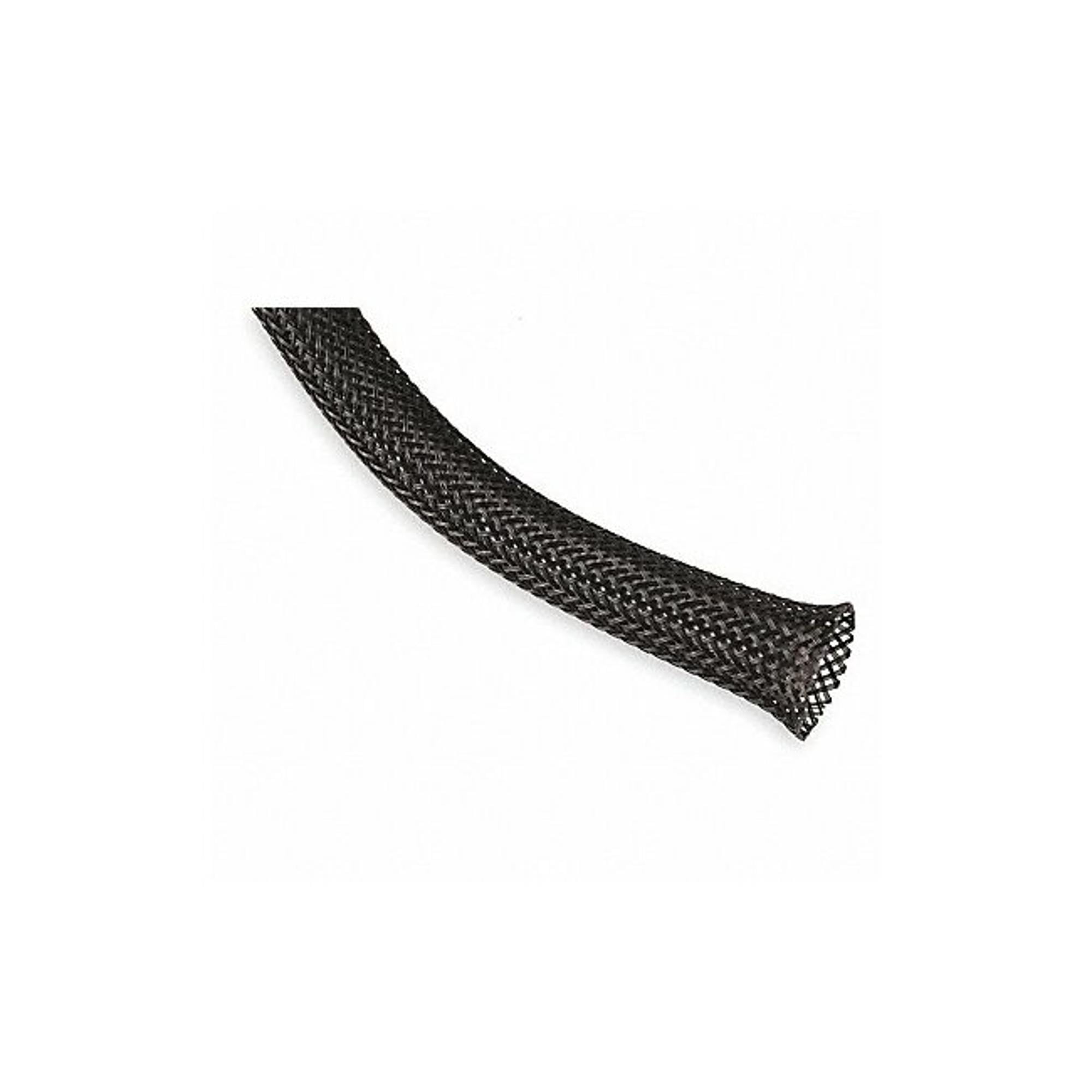 Techflex Braided Sleeving,0.250 In.,10 ft.,Black PTN0.25BK10 - Walmart.com
