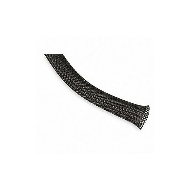 Techflex Braided Sleeving,0.250 In.,10 ft.,Black PTN0.25BK10 - Walmart.com