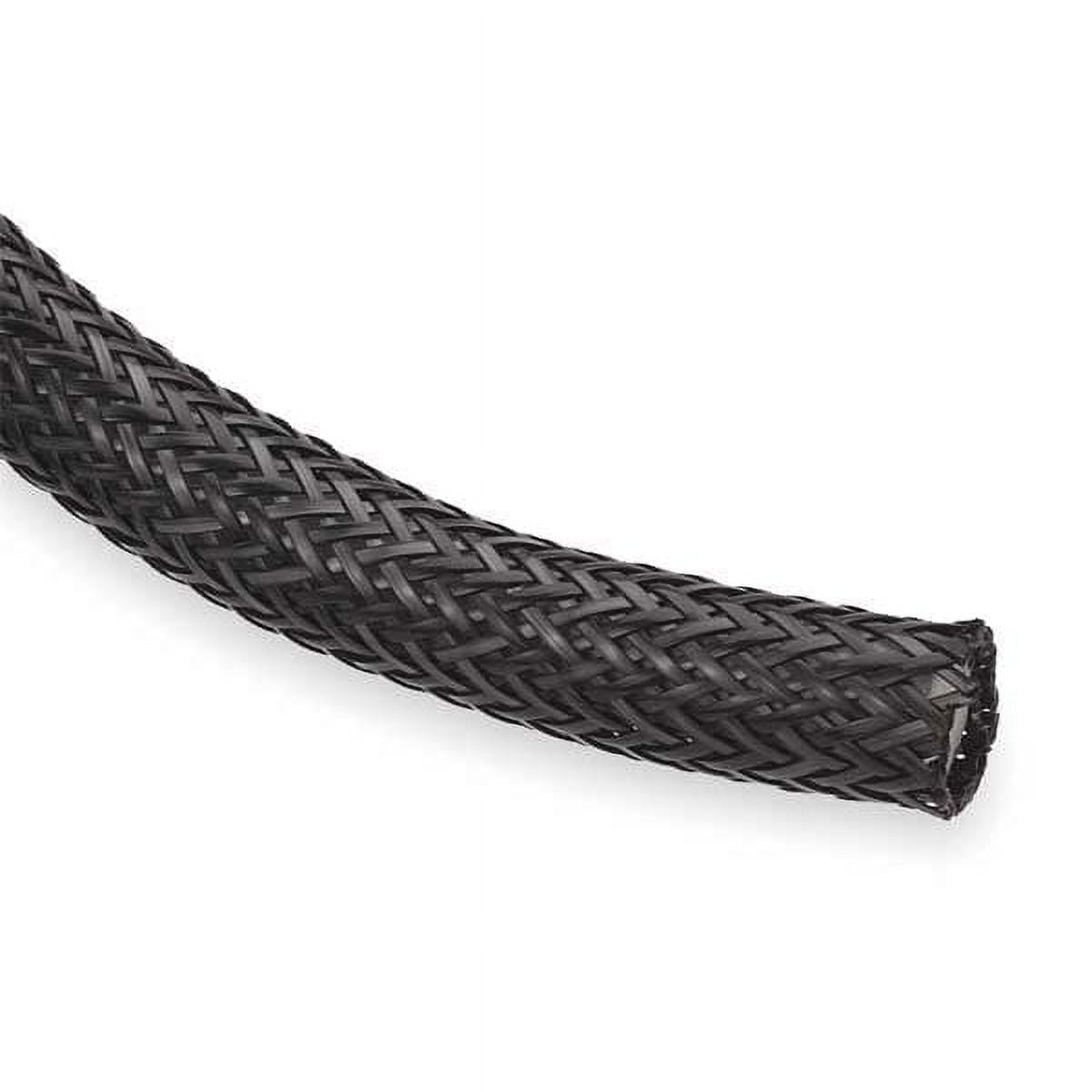 Techflex Braided Sleeving,1.000 In.,50 ft.,Black NHN1.00BK50 - Walmart.com