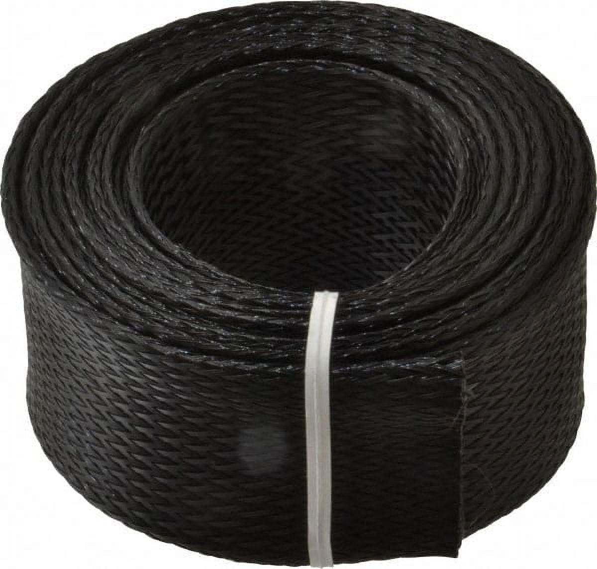 Techflex PTN2.00BK10 Black Braided Expandable Cable Sleeve, 10' Coil ...