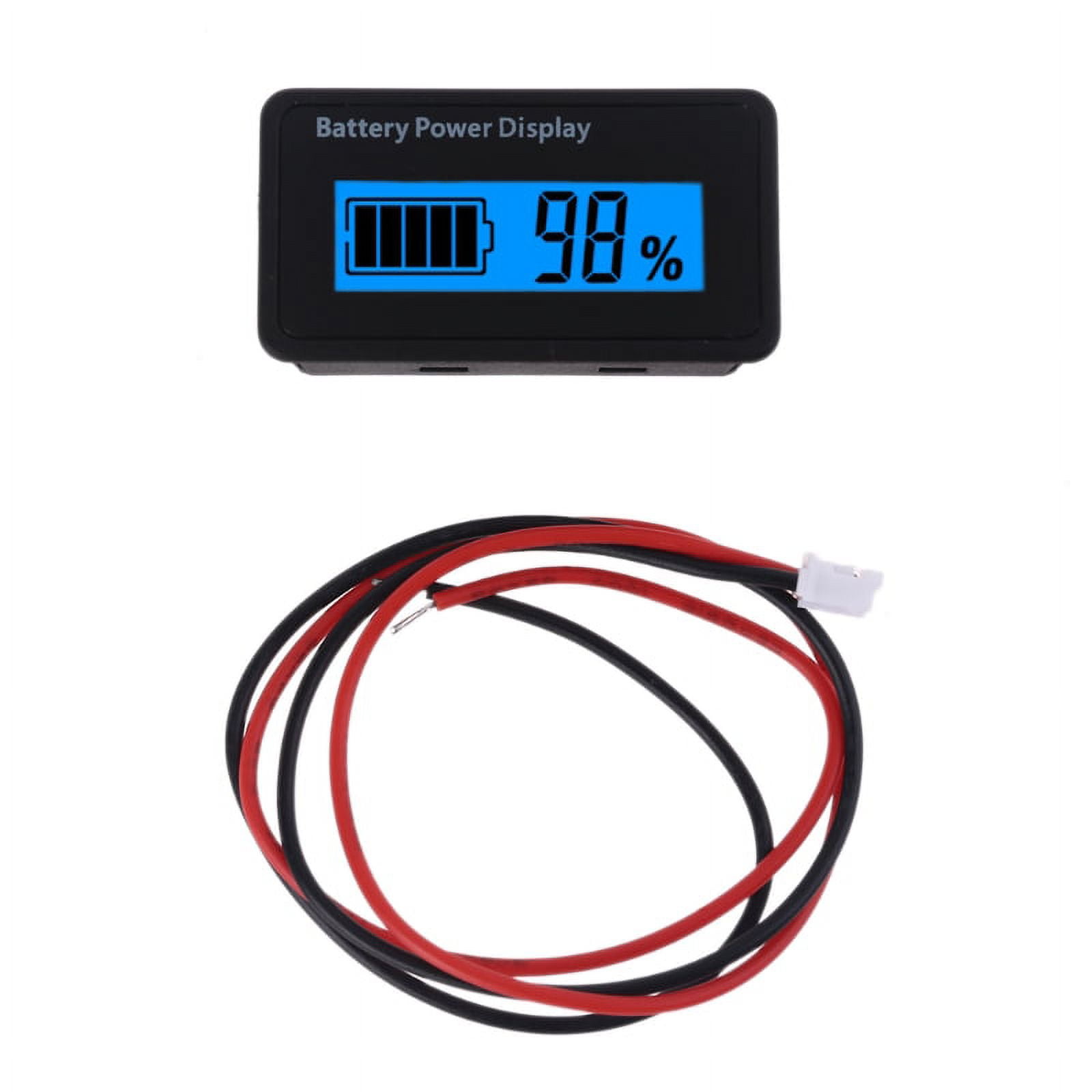 Techinal 12V 24V 48V Digital Battery Capacity Display Universal LCD Car ...