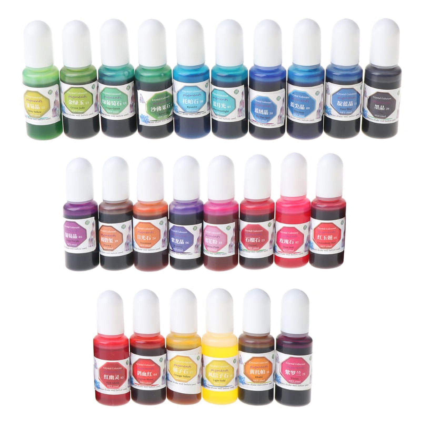 Techinal 24 Colors Transparent Crystal Colorant Pigment Concentrated ...