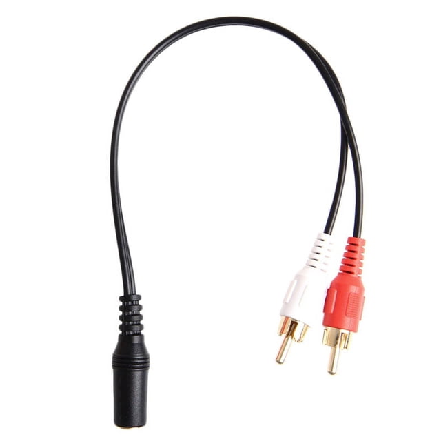 Techinal 3.5mm Stereo Female Jack To 2 Male RCA Plug Audio Y Splliter ...