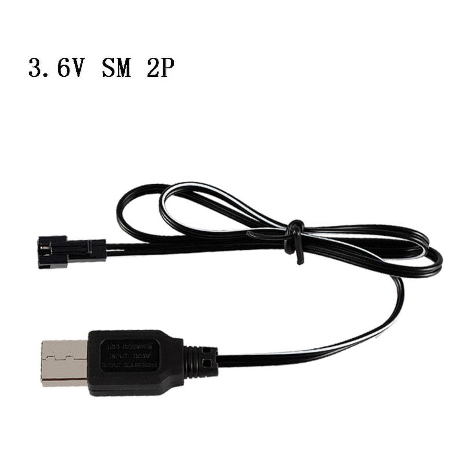 Techinal 3.6V 2P 250mA SM 2p plug USB Charger with Led Charge Indicator Lamp For NiMH NiCD RC ...