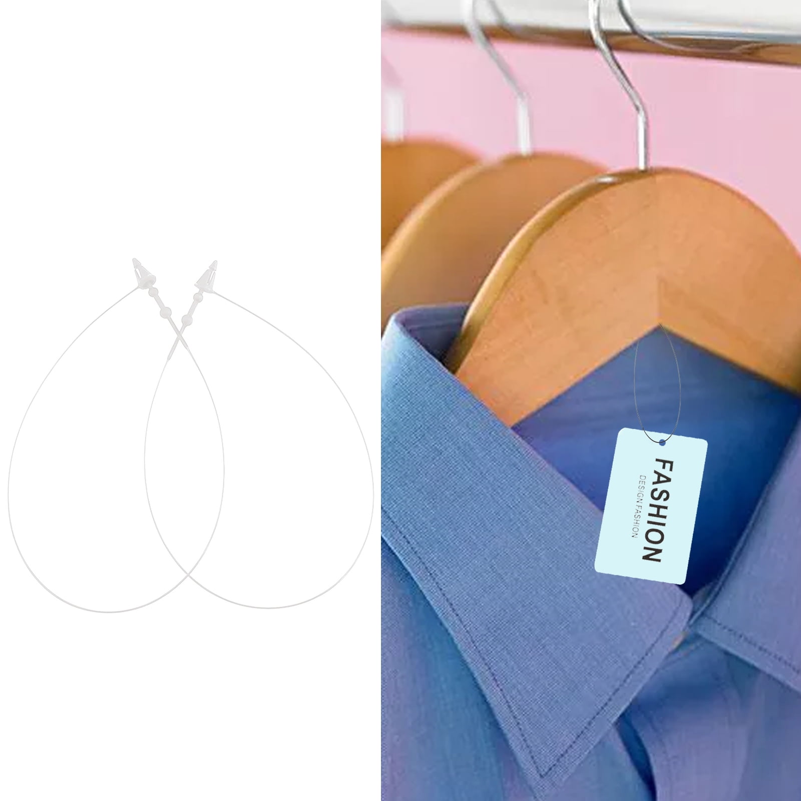 Techinal 5000pcs/box Hang Tag Loop Pin Swing Ticket Snap Fastener ...