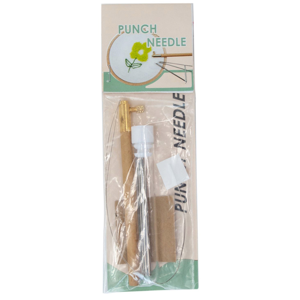 Techinal Wooden Handle Punch Poke Needles Embroidery Pen Wire Guide ...