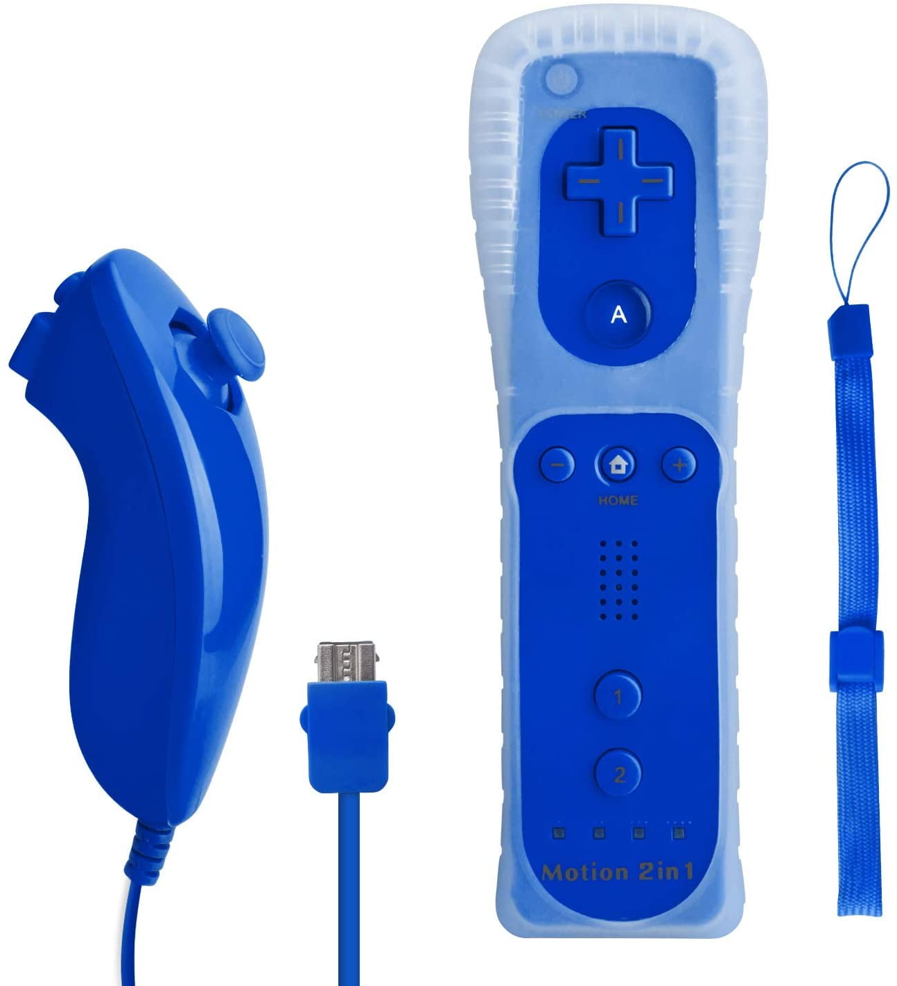 Techken Wii Remote Controller Motion Plus Wireless Nunchuck Controller ...