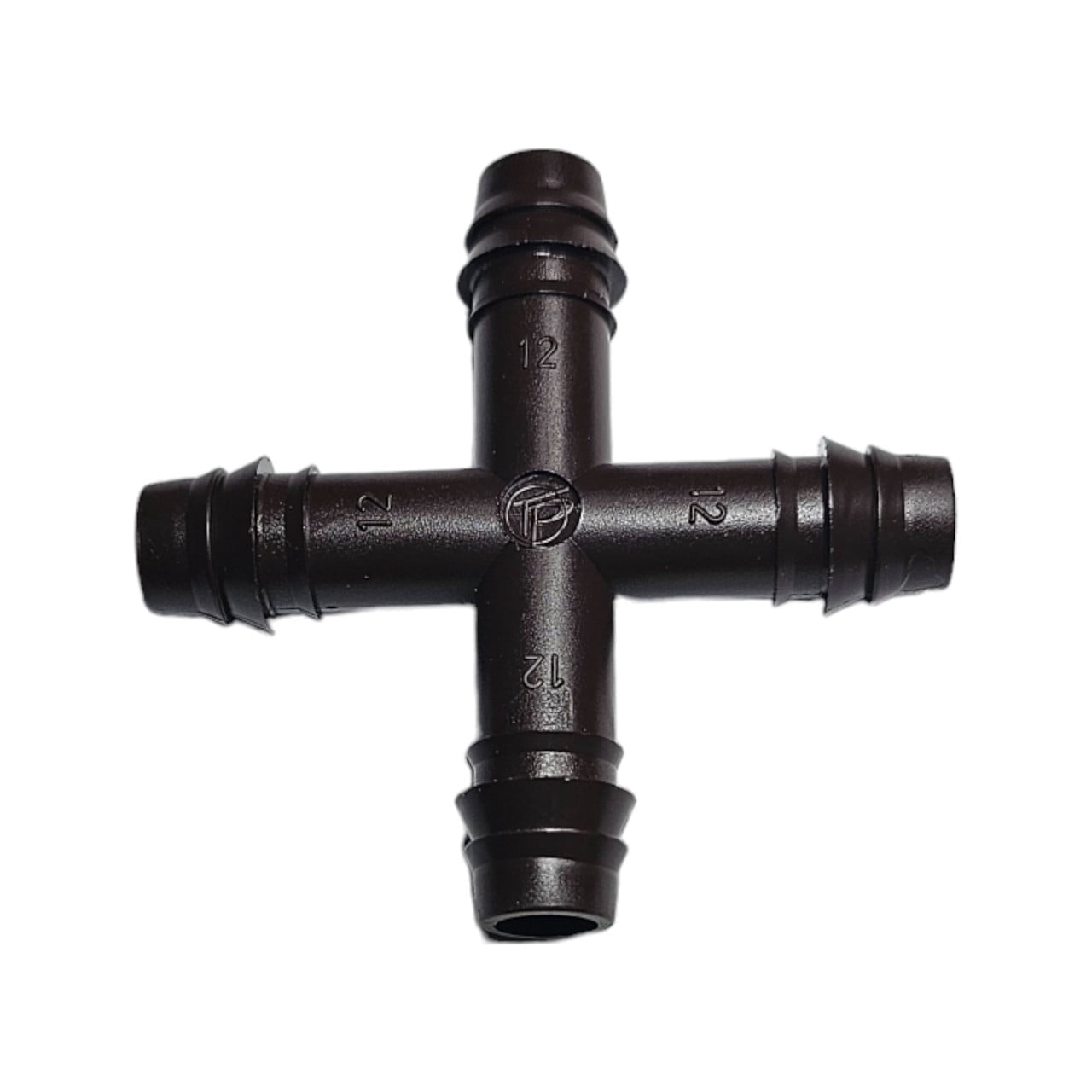 Techline EZ 12mm Insert Cross – 4-Way Barbed Fitting for Drip ...