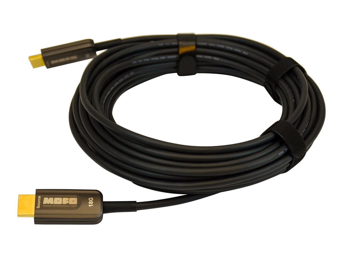 Techlogix 0184-0099 50' 15m Mofo 4k Hdmi Cable Fiber 2.0 18gbps Plenum 4k@60hz - Walmart.com