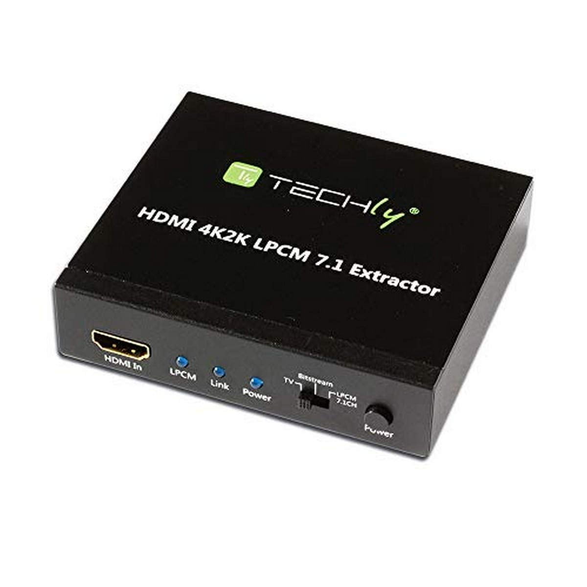 Techly IDATA HDMI-EA74K HDMI Audio Extractor LPCM 7.1 4K UHD 3D Black ...