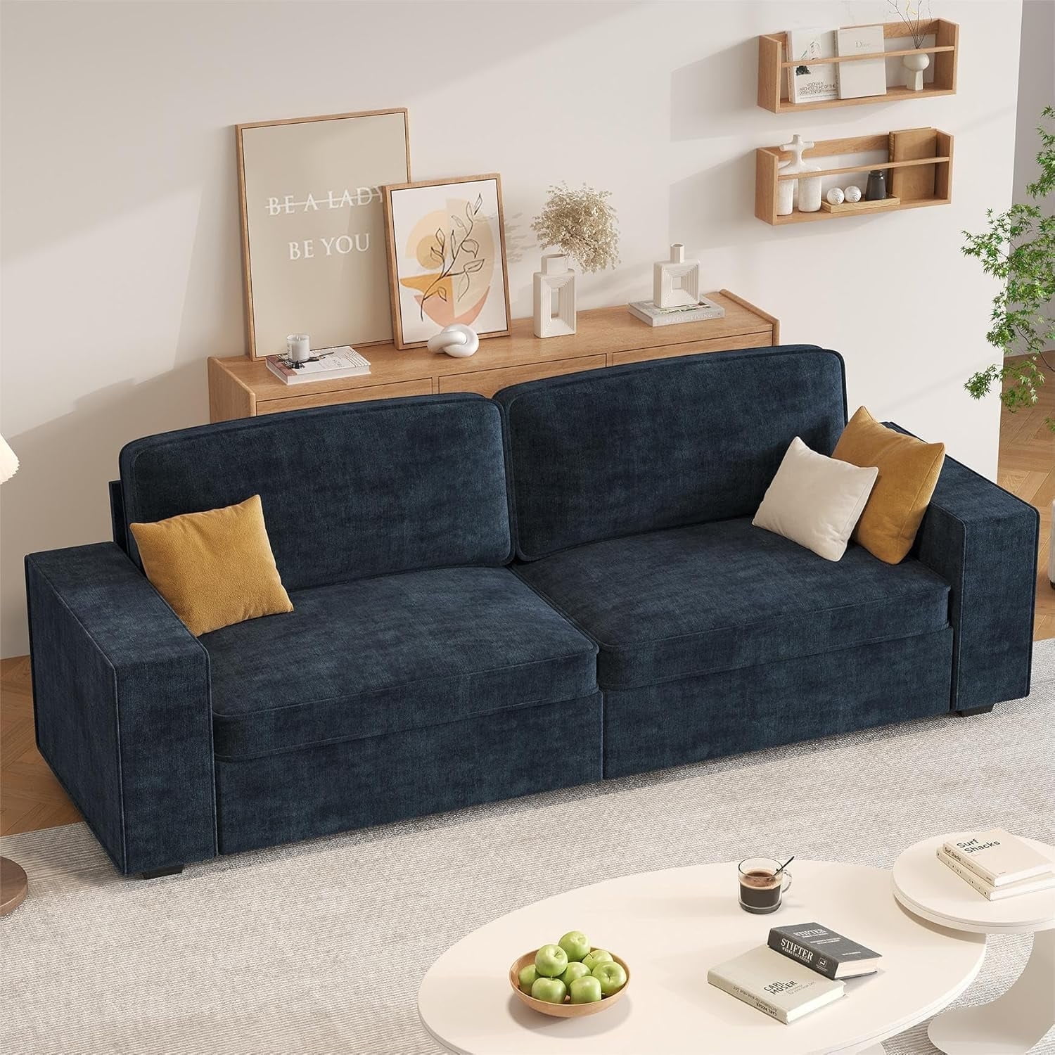 Techmilly Couches for Living Room, Oversized Sofa with Deep Seat ...