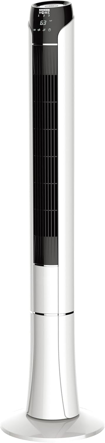 Techni Home 48" Tower Fan with Remote, Standing Fan for Bedroom with 3 ...