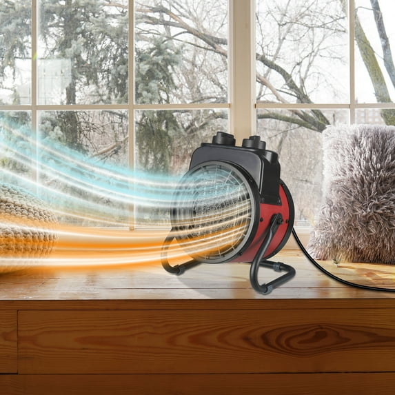 Techni Home Industrial Electric Forced Air Heater with Ceramic Element ...
