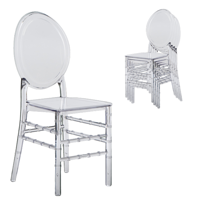 Techni Home Stackable Ghost Style Clear Acrylic Event Chairs – Set of 4 - Walmart.com