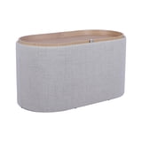Techni Home Storage Ottoman with Reversible Tray Top, Natural - Walmart.com