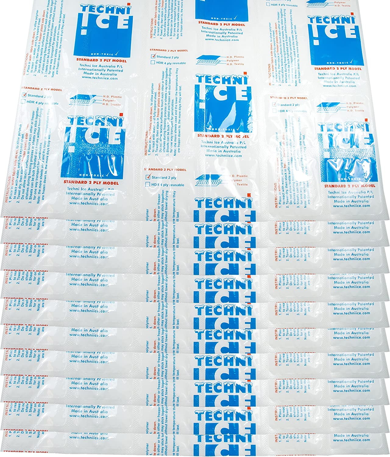 Techni Ice Standard 2ply Cloth Freezer Freeze Bag for Ice and Heat ...