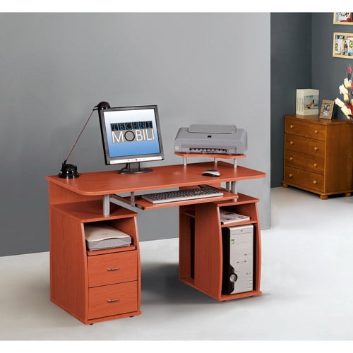 Techni Mobili Complete Computer Workstation, Multiple Finishes ...